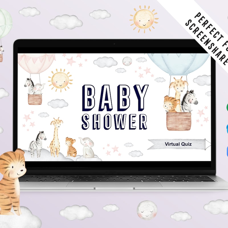 Virtual Baby Shower Powerpoint - Etsy