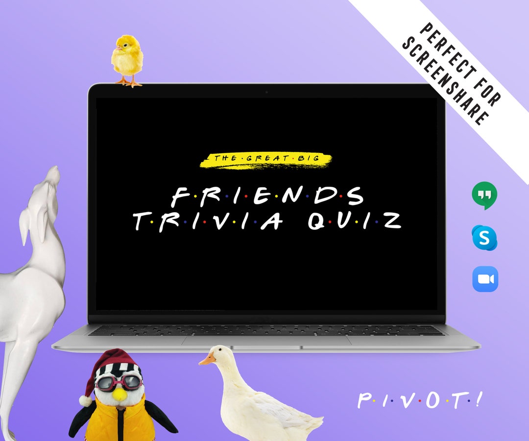 Friends TV Show Quiz | Friends Theme Quiz | Powerpoint Quiz | Virtual ...