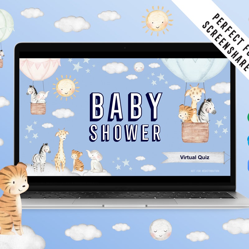 Virtual Baby Shower Powerpoint - Etsy