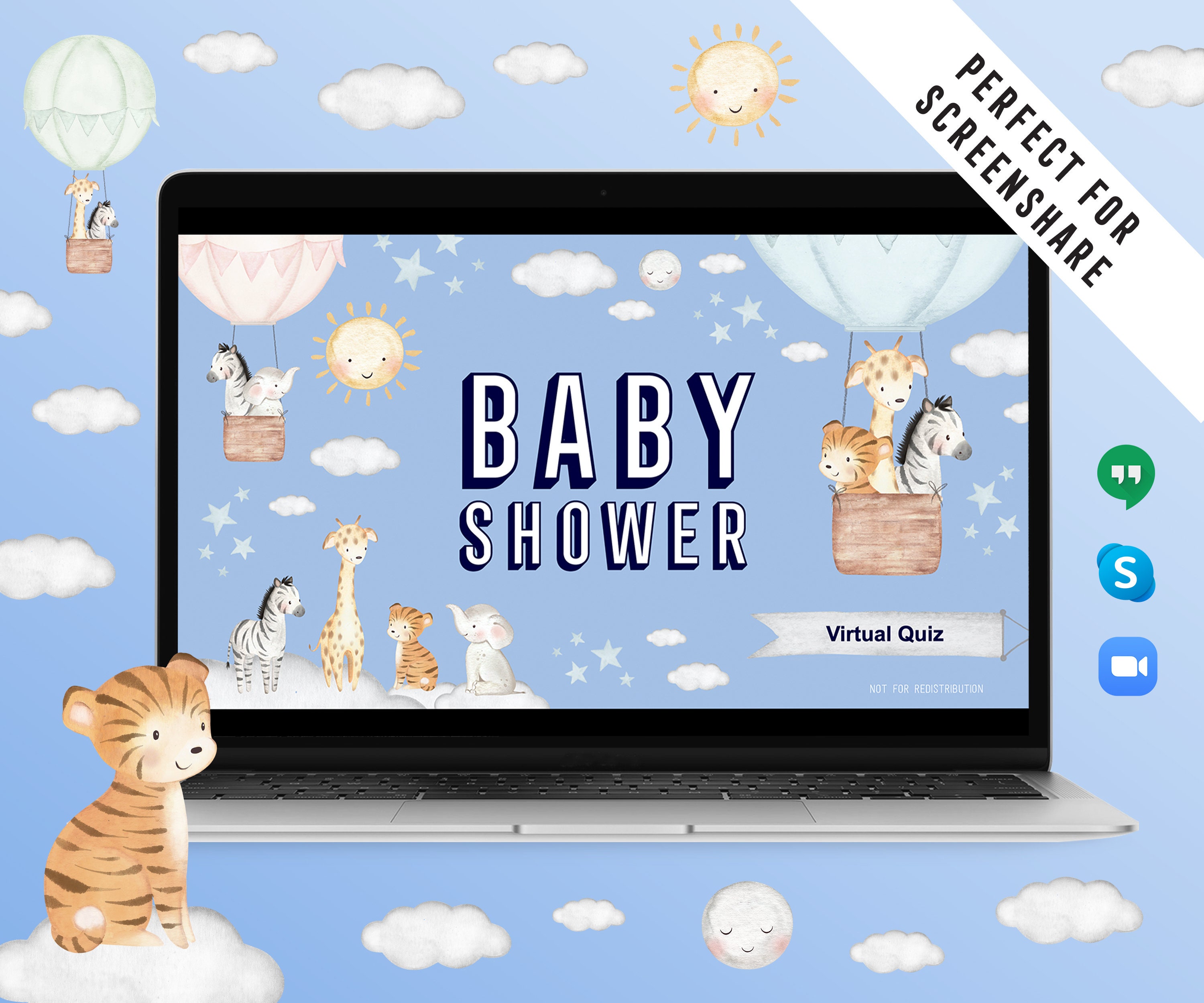 Virtual Baby Shower Powerpoint Game | Baby Shower Quiz | Distance Baby ...