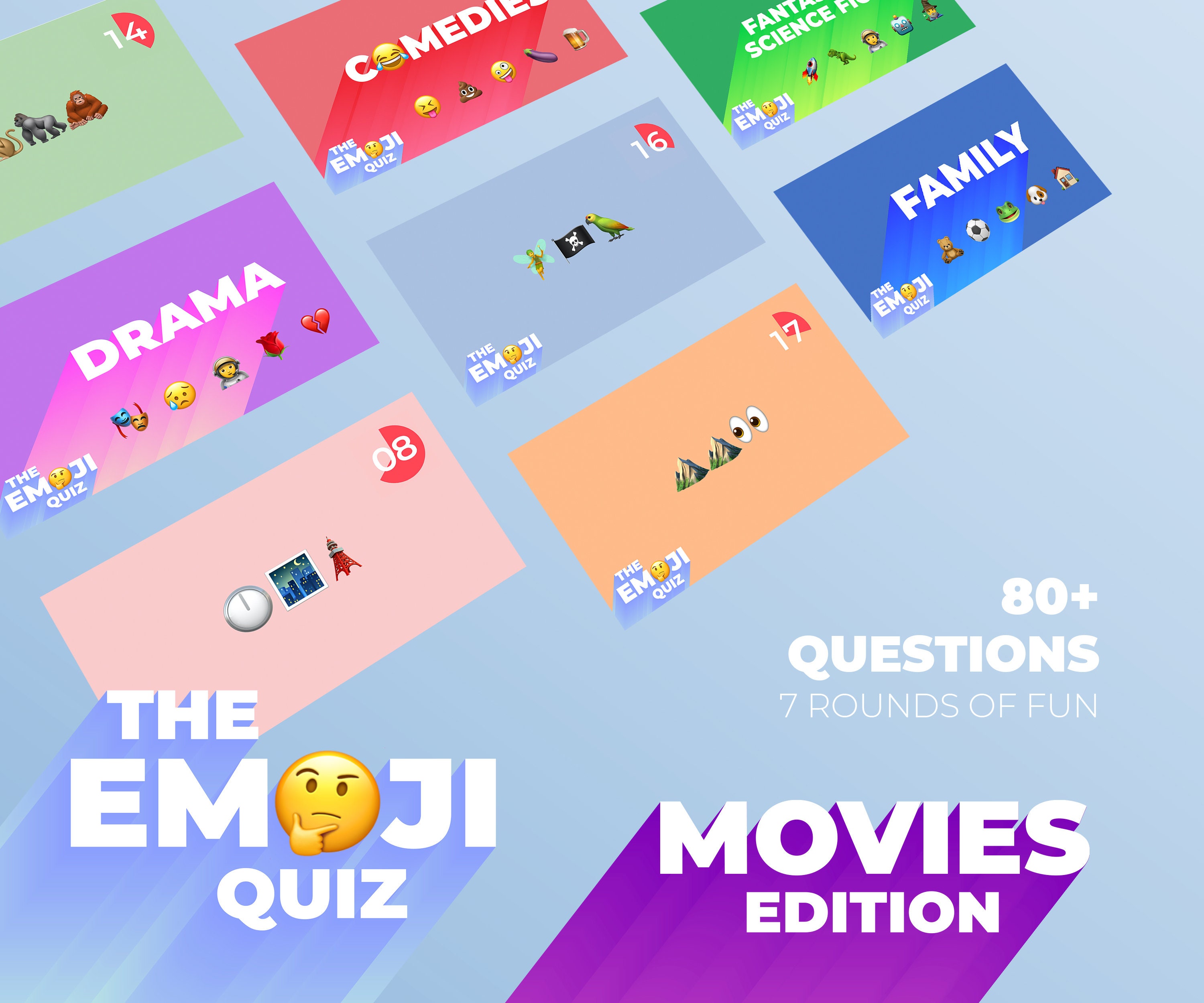 The Emoji Quiz Movies Edition Powerpoint Quiz Presentation - Etsy