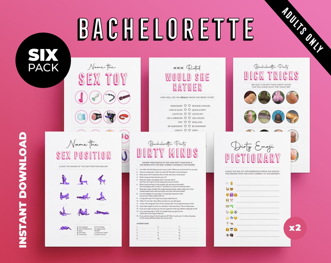 Bachelorette Party Printable Six Pack Hens Do Printable Sex Pack Rude ...
