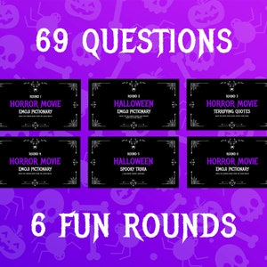 Halloween Quiz | Powerpoint Quiz Fun | Virtual Quiz | Emoji Pictionary ...