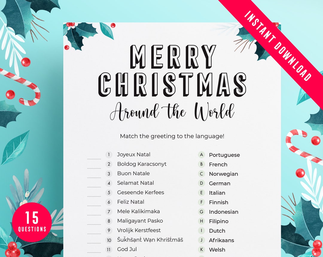 Merry Christmas Around the World | Christmas Activity | Xmas Quiz ...