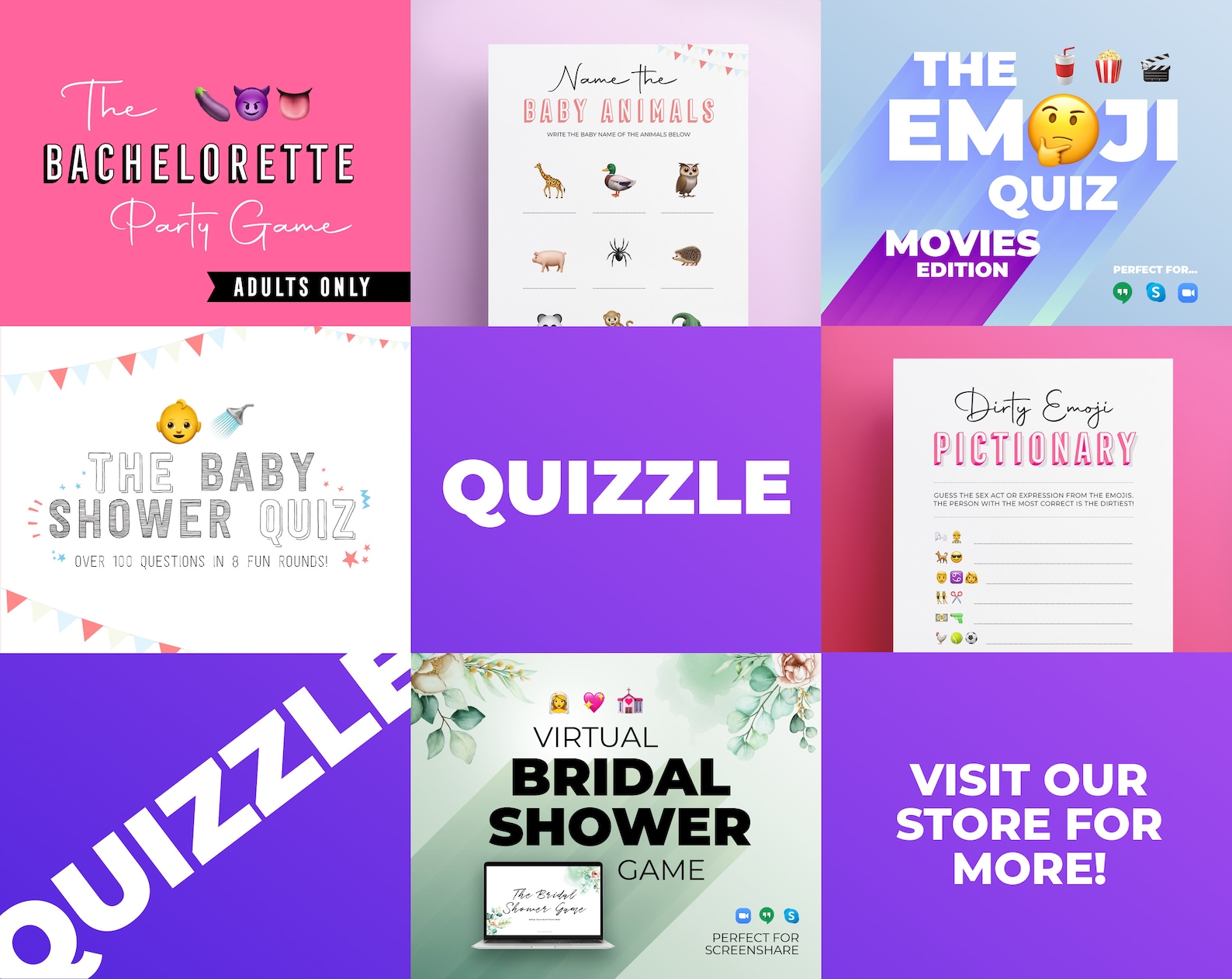 The Baby Shower Quiz | Powerpoint Quiz Fun | Virtual Quiz | Emoji ...