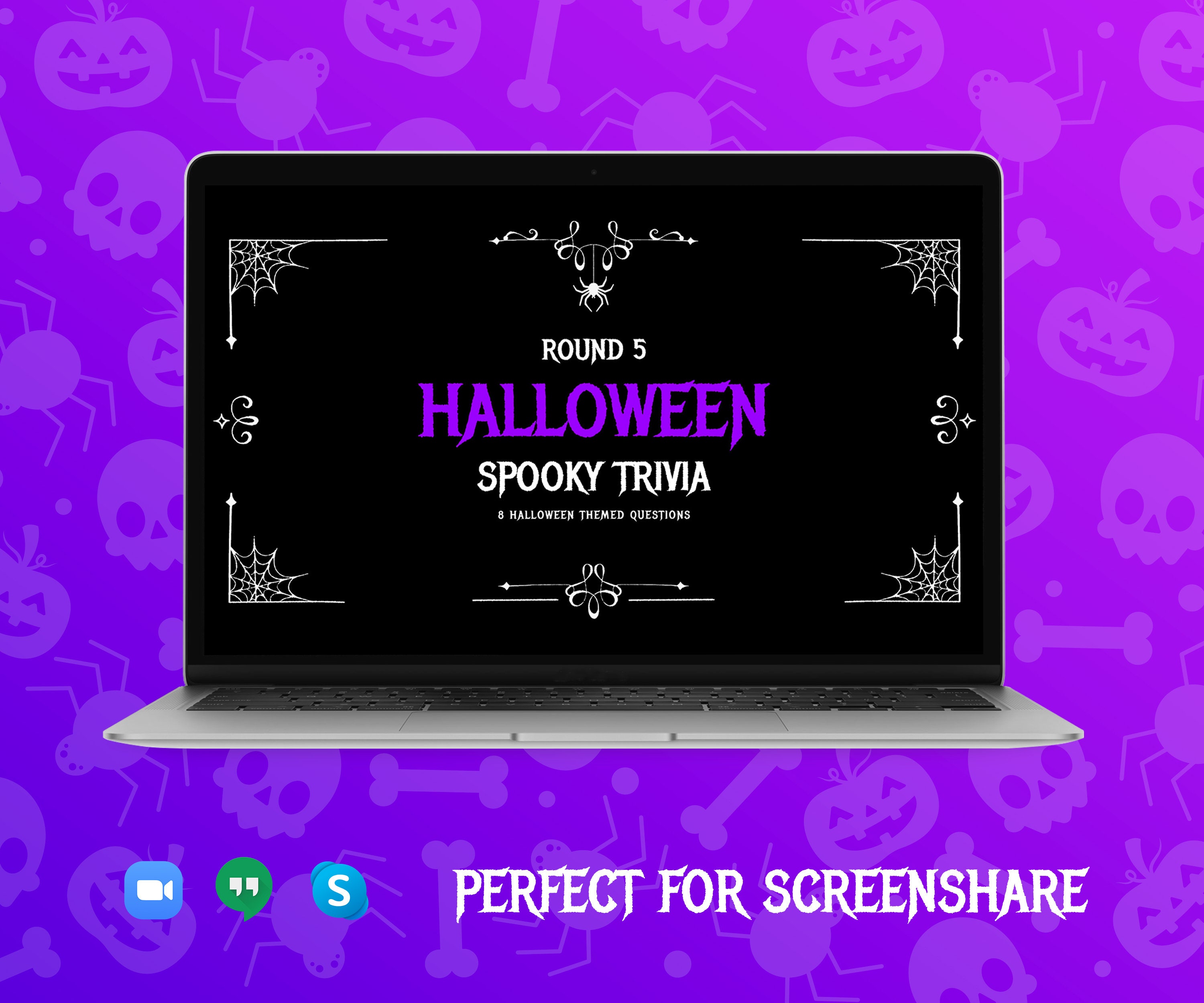 Halloween Quiz | Powerpoint Quiz Fun | Virtual Quiz | Emoji Pictionary ...