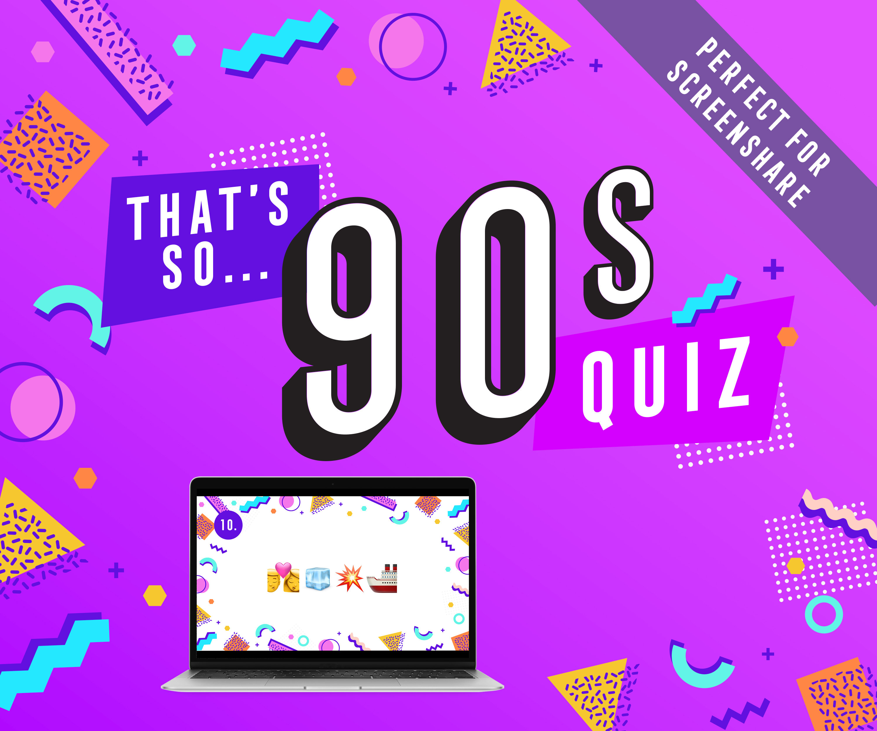 That's So 90s Quiz Fun Zoom Quiz 90s Culture | Etsy