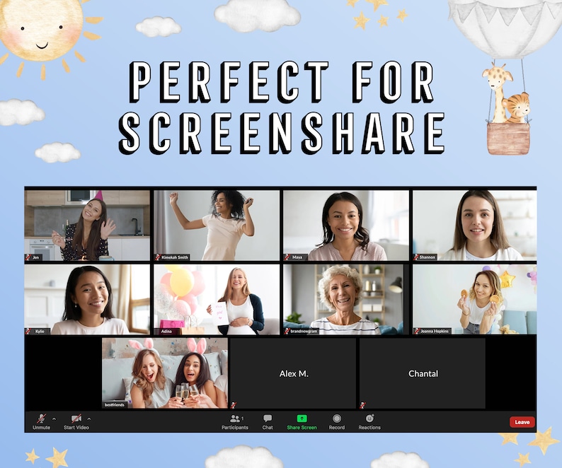 Virtual Baby Shower Powerpoint Game Baby Shower Quiz | Etsy