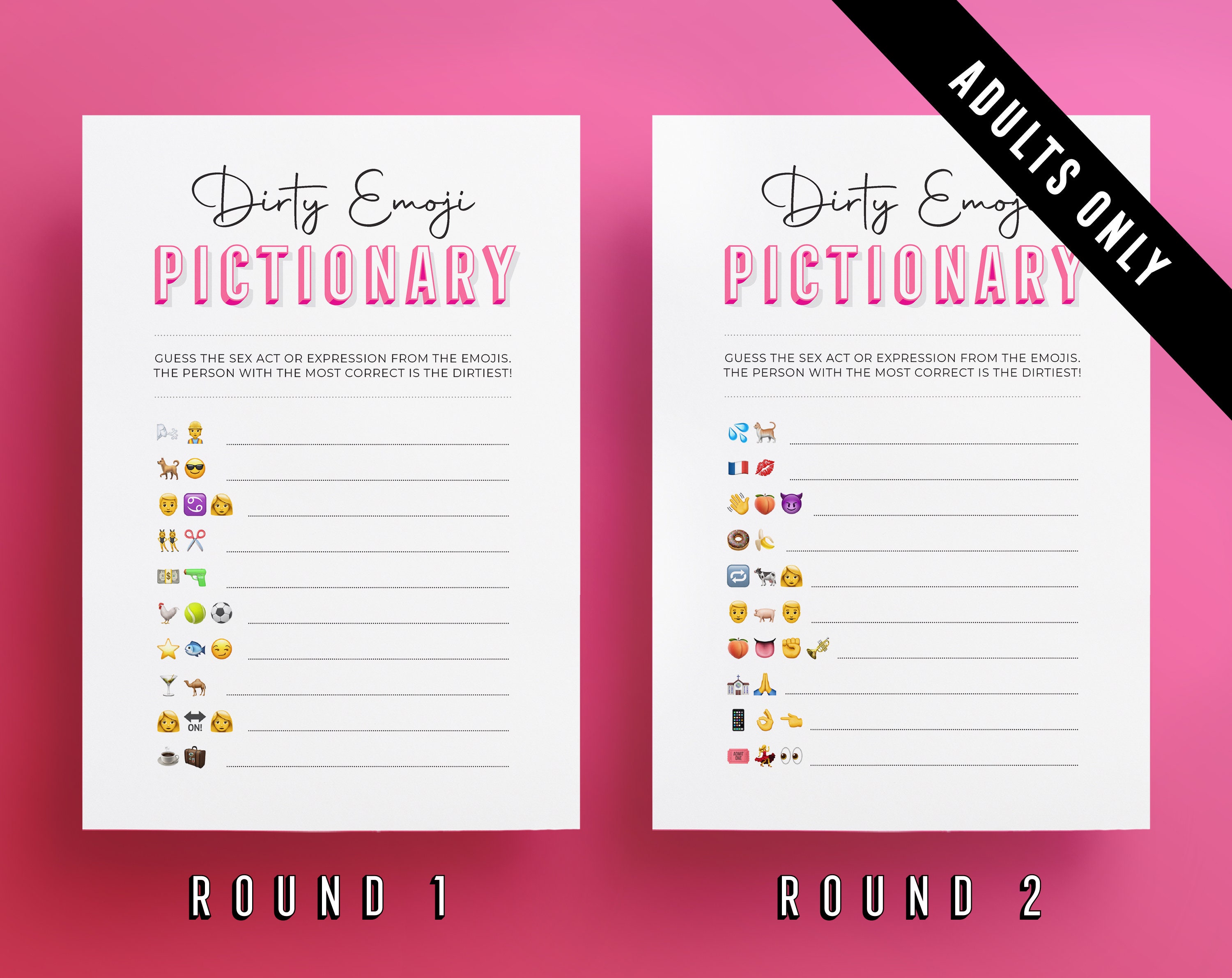 Pictionary Images With Answers Dirty Emoji Pictionary Friends