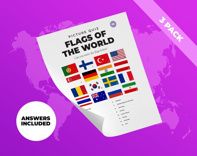 Flags of the World | Flag Quiz Part Two | Learn World Flags ...