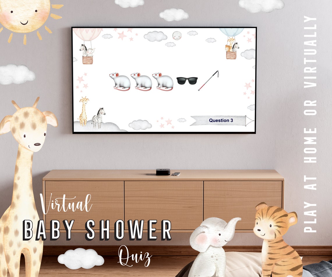 Virtual Baby Shower Powerpoint Game Baby Shower Quiz - Etsy Canada