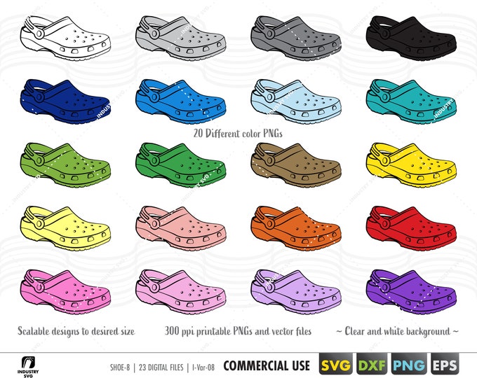 Clog Shoes Svg, Dxf, Eps, Country Shoes Svg, Clog Sandals Clipart ...