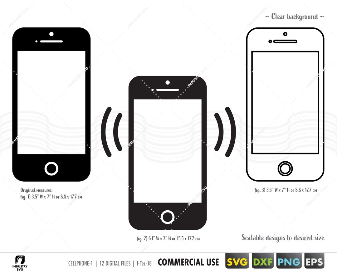 Cell Phone Svg, Smart Phone Svg, Mobile Phone Svg, Cell Phone Clipart ...