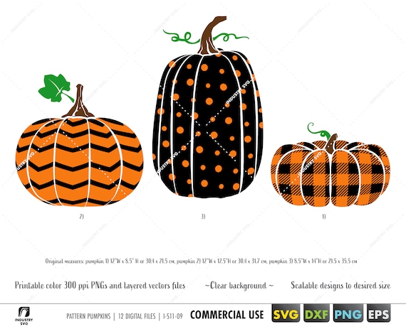 Polka Dot Pumpkin Clipart