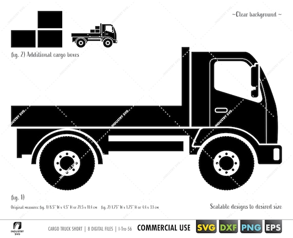 Cargo Truck Svg Construction Vehicle Work Loader Delivery - Etsy