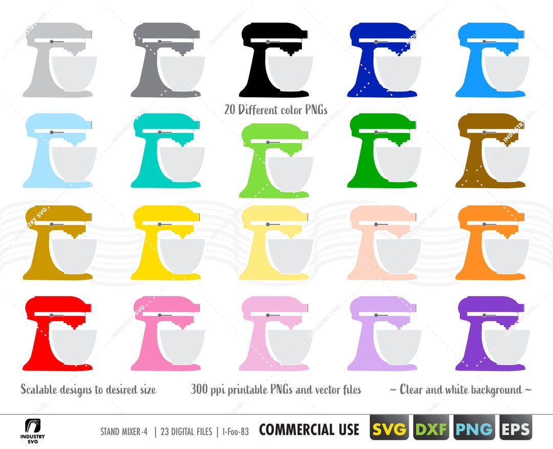 Stand Mixer Svg, Baking Utensils Clipart, Kitchen Electric Mixer Svg ...
