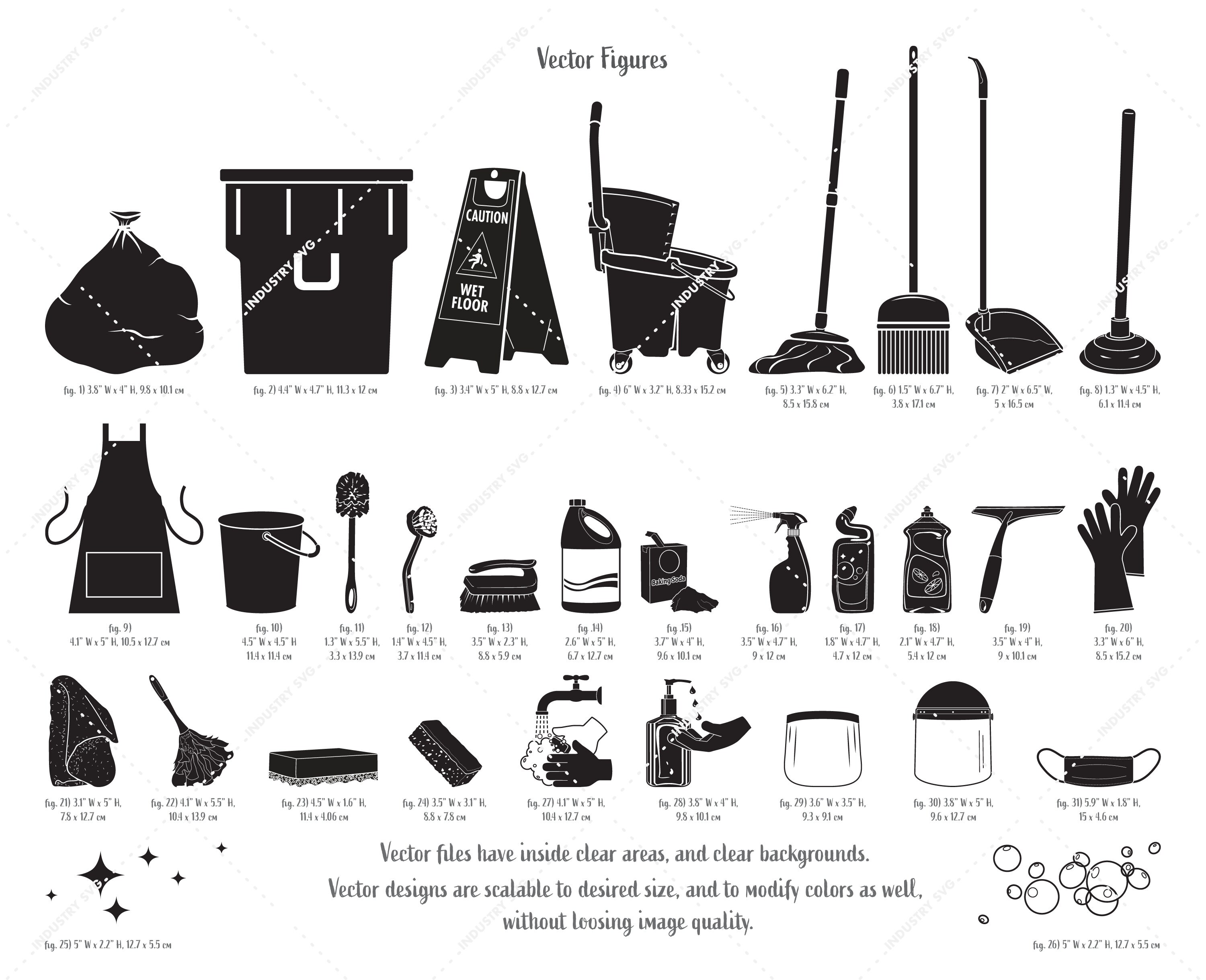 Cleaning supplies svg janitorial svg cleaning svg cleaning - Etsy