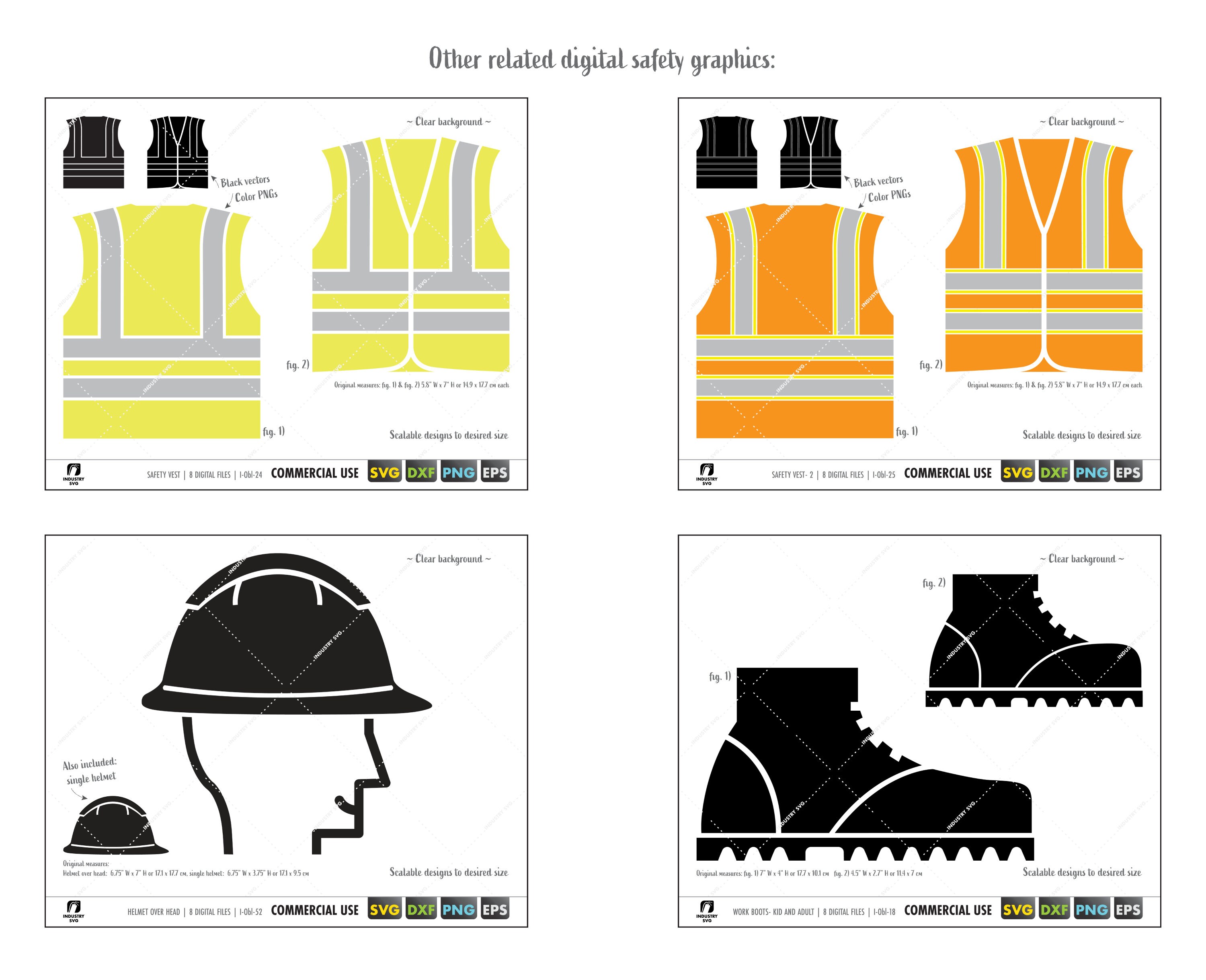 Safety Vest Svg, Safety Vest Clipart, Construction Svg, Safety Vest Cut ...