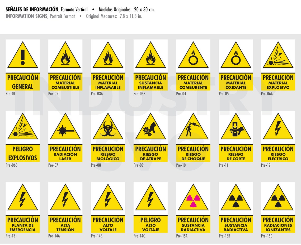 Señal de precaución SVG señal de peligro svg cuidado con el | Etsy México
