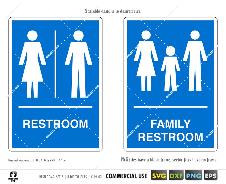 Restroom Sign Svg Restroom Svg Bathroom Sign Svg Toilet - Etsy