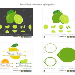 Lime Lemon Orange Split Monogram Svg, Fruit Logo Frame Svg, Orange ...