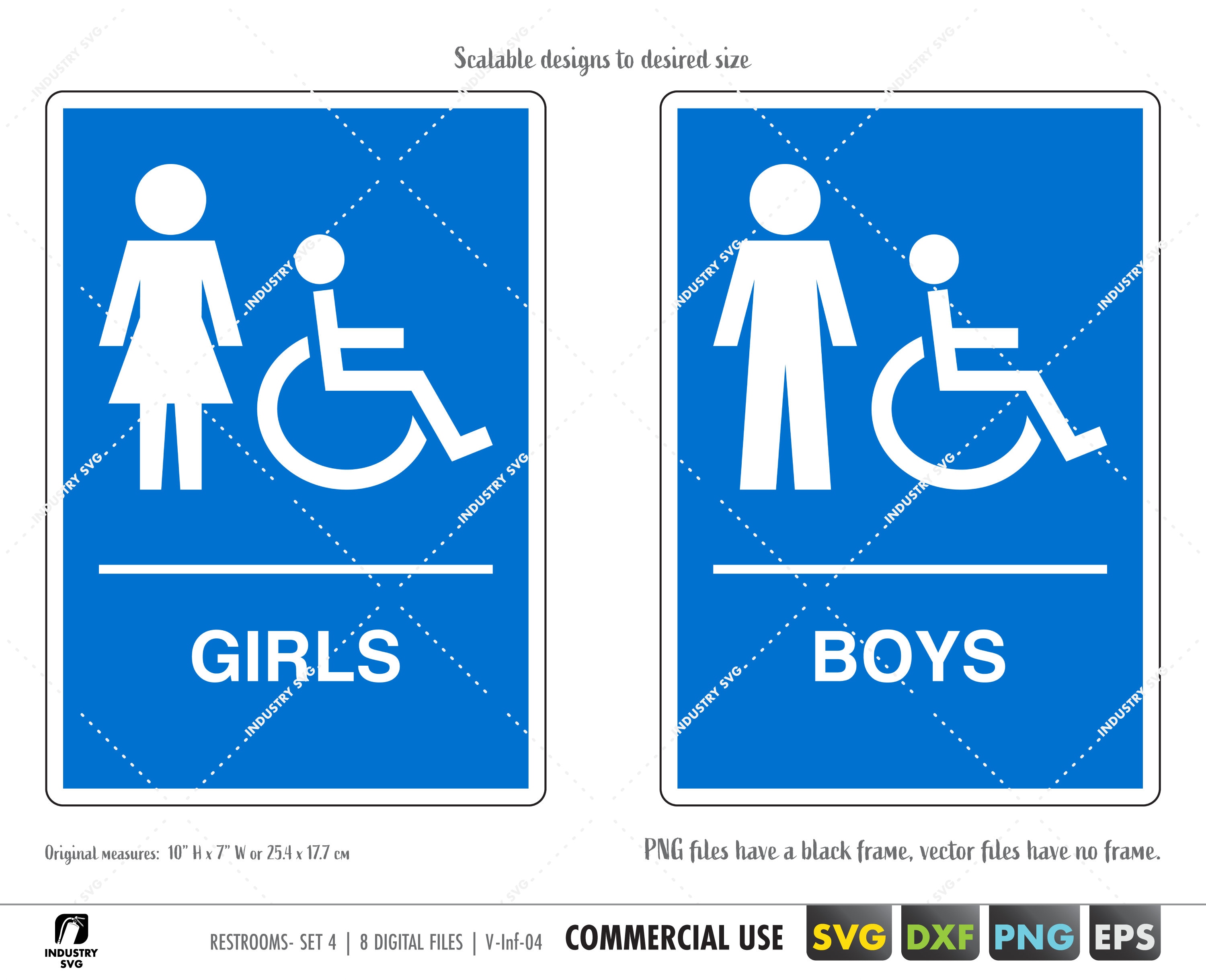 Boys and girls restroom sign svg restroom svg bathroom sign | Etsy