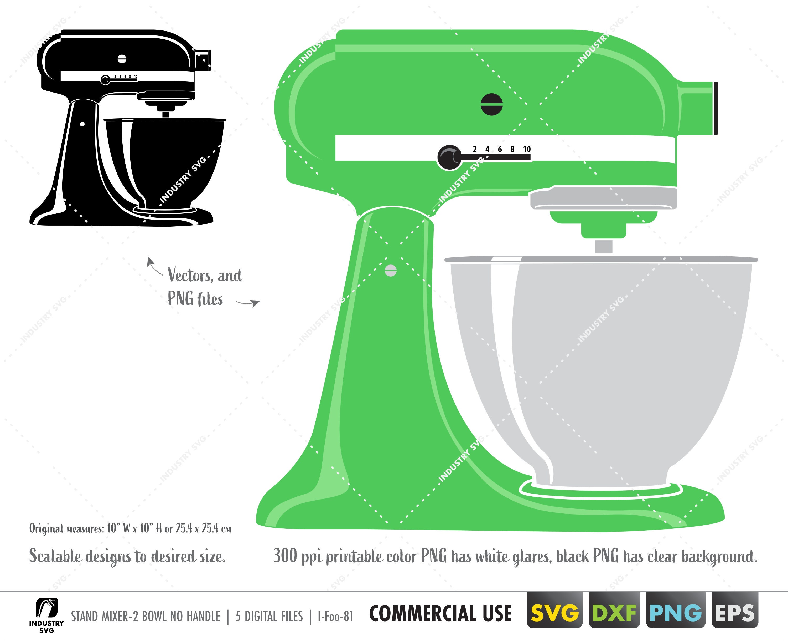 Stand mixer svg baking utensils clipart kitchen electric | Etsy