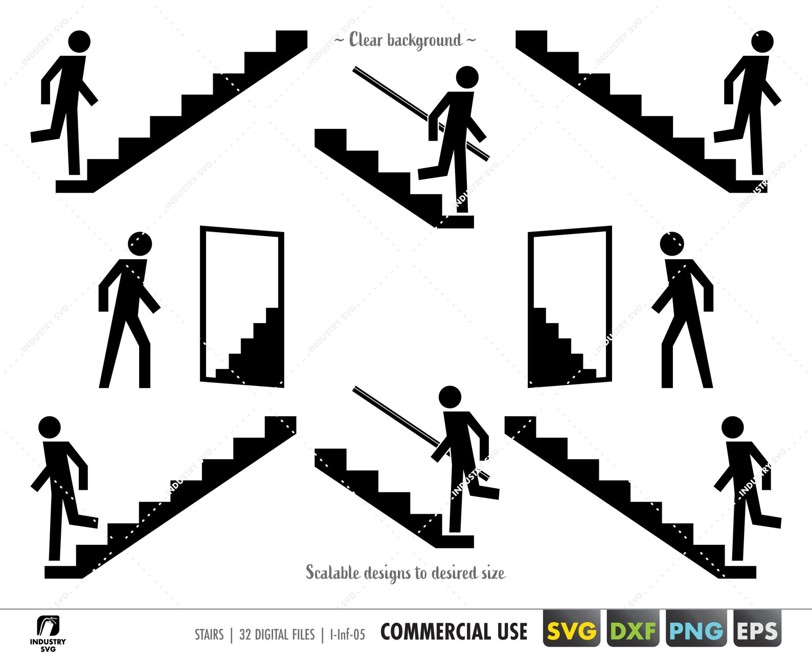 Stairs Svg Stairs Clipart Stairs Clip Art Staircase Svg - Etsy