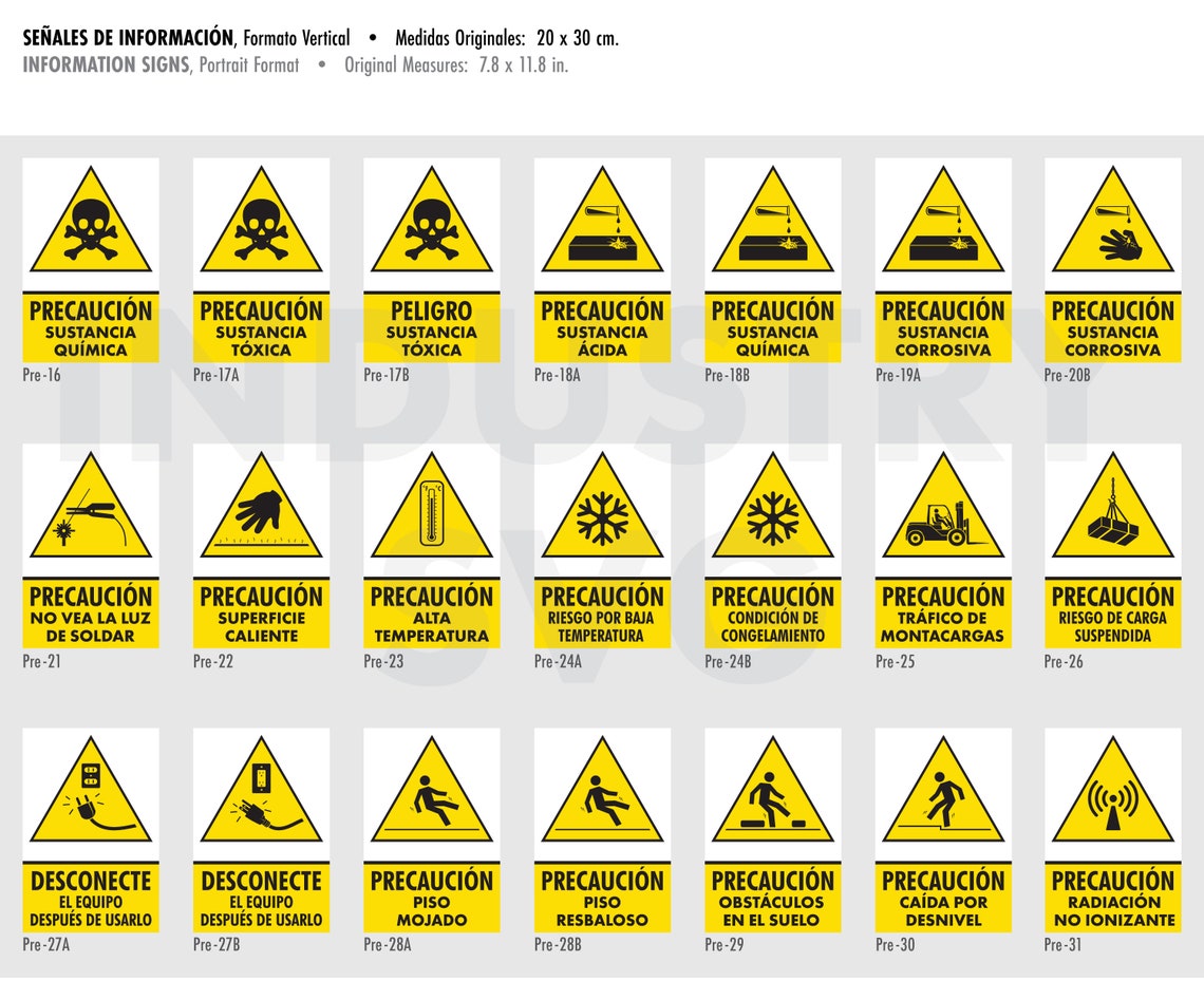 Señal de precaución SVG señal de peligro svg cuidado con el | Etsy México