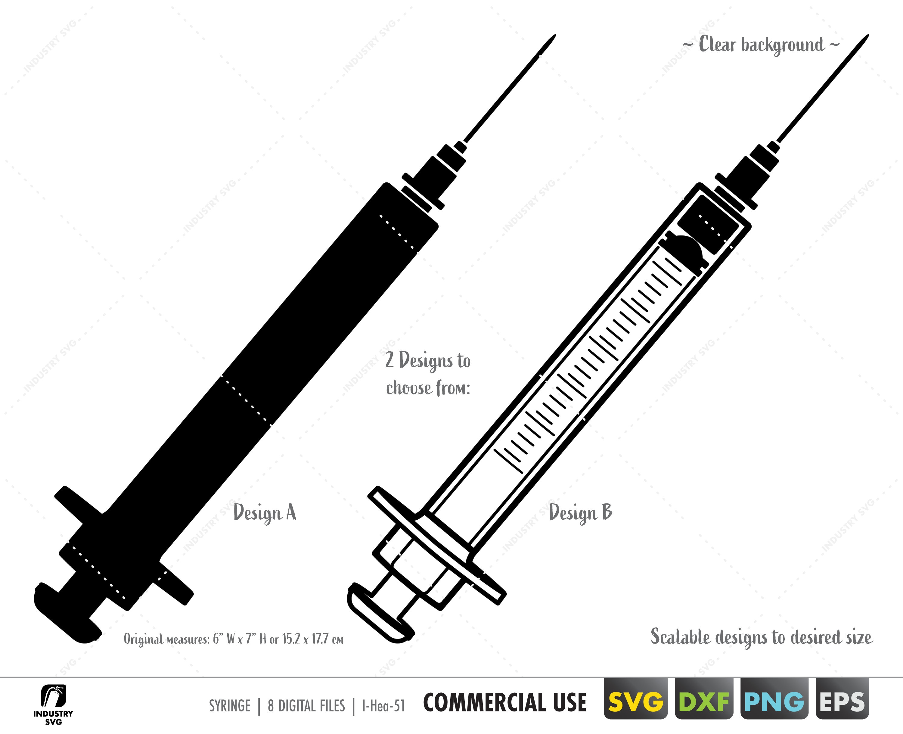 Syringe Svg Syringe Clipart Syringe Vector Png Syringe - Etsy Canada