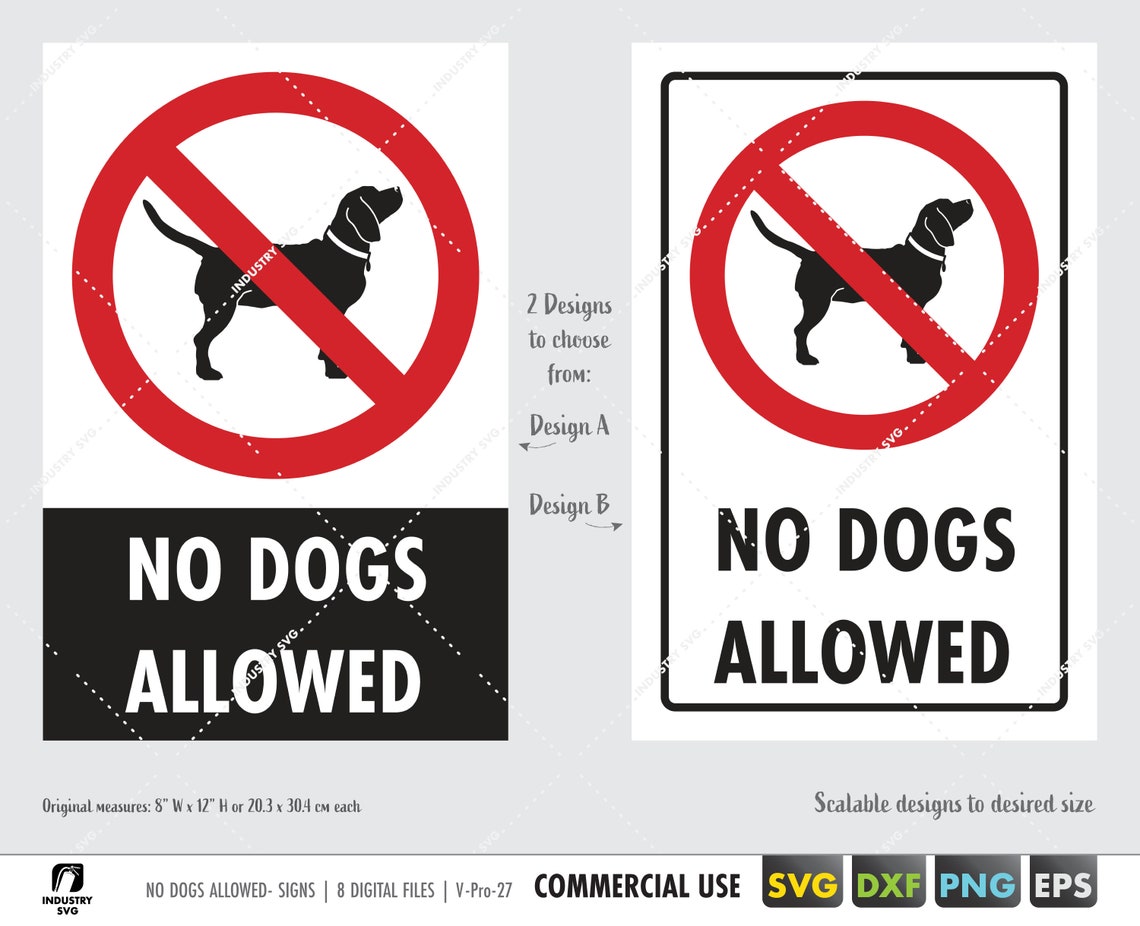 No Dogs Allowed Svg, No Pets Allowed Svg, No Dog Sign, No Dog Sign Png ...