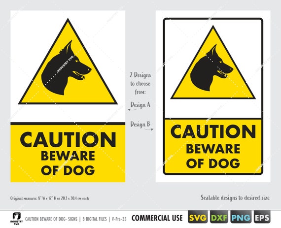 Beware of Dog Sign German Shepherd Svg Caution Warning Beware | Etsy