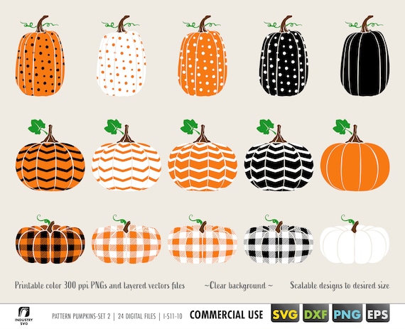 Polka Dot Pumpkin Clipart