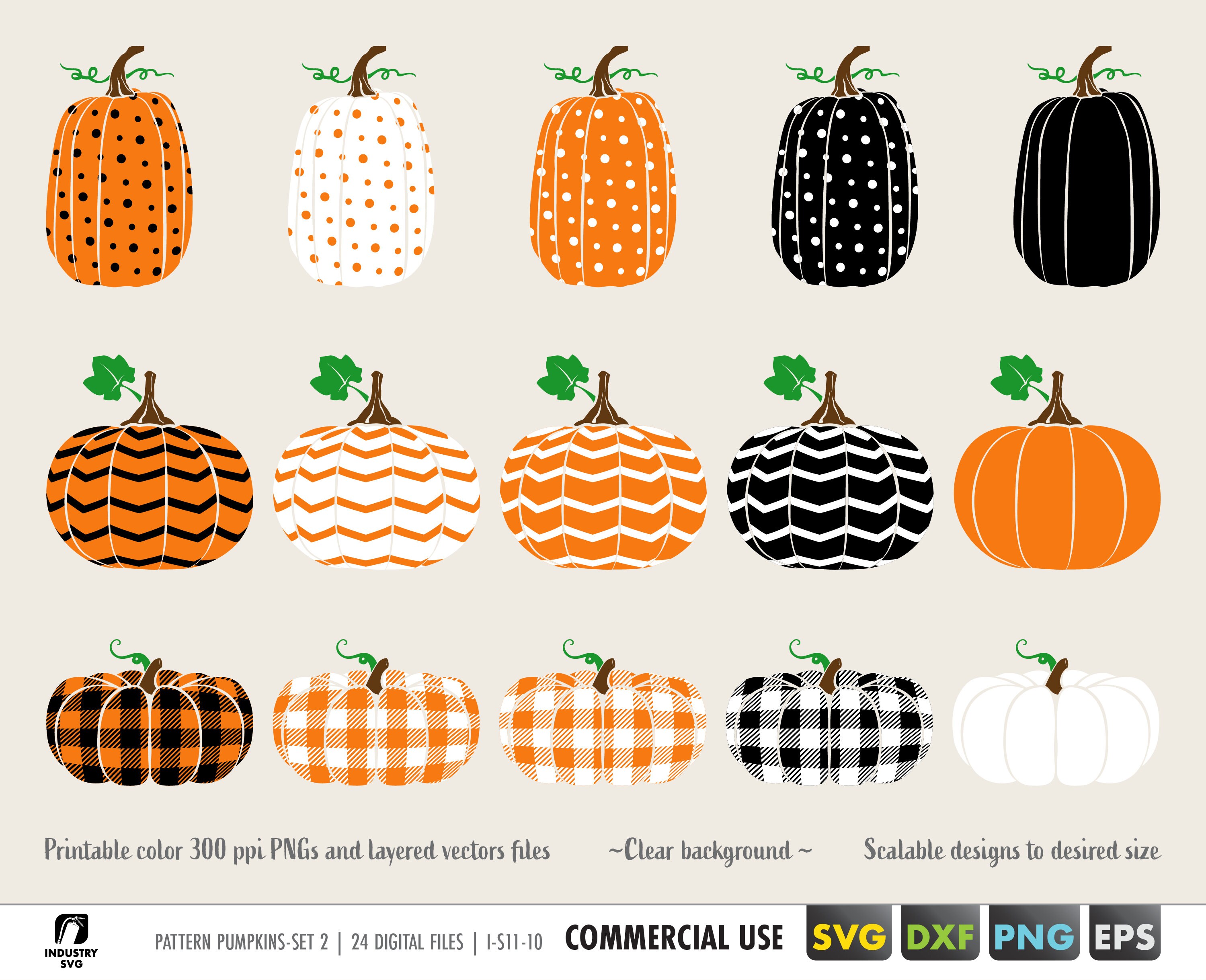 Chevron Pumpkin Clipart