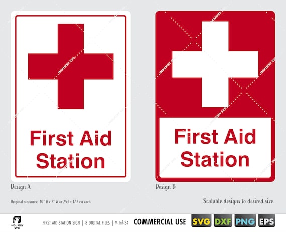 Emergency Sign Red Cross