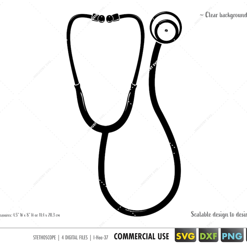 Stethoscope Svg - Etsy