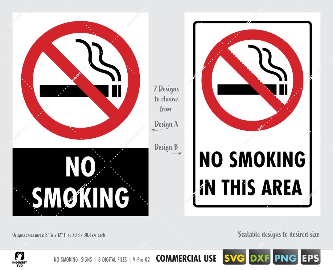 No Smoking Signs Svg, No Smoking Symbol Svg, Do Not Smoke Svg ...