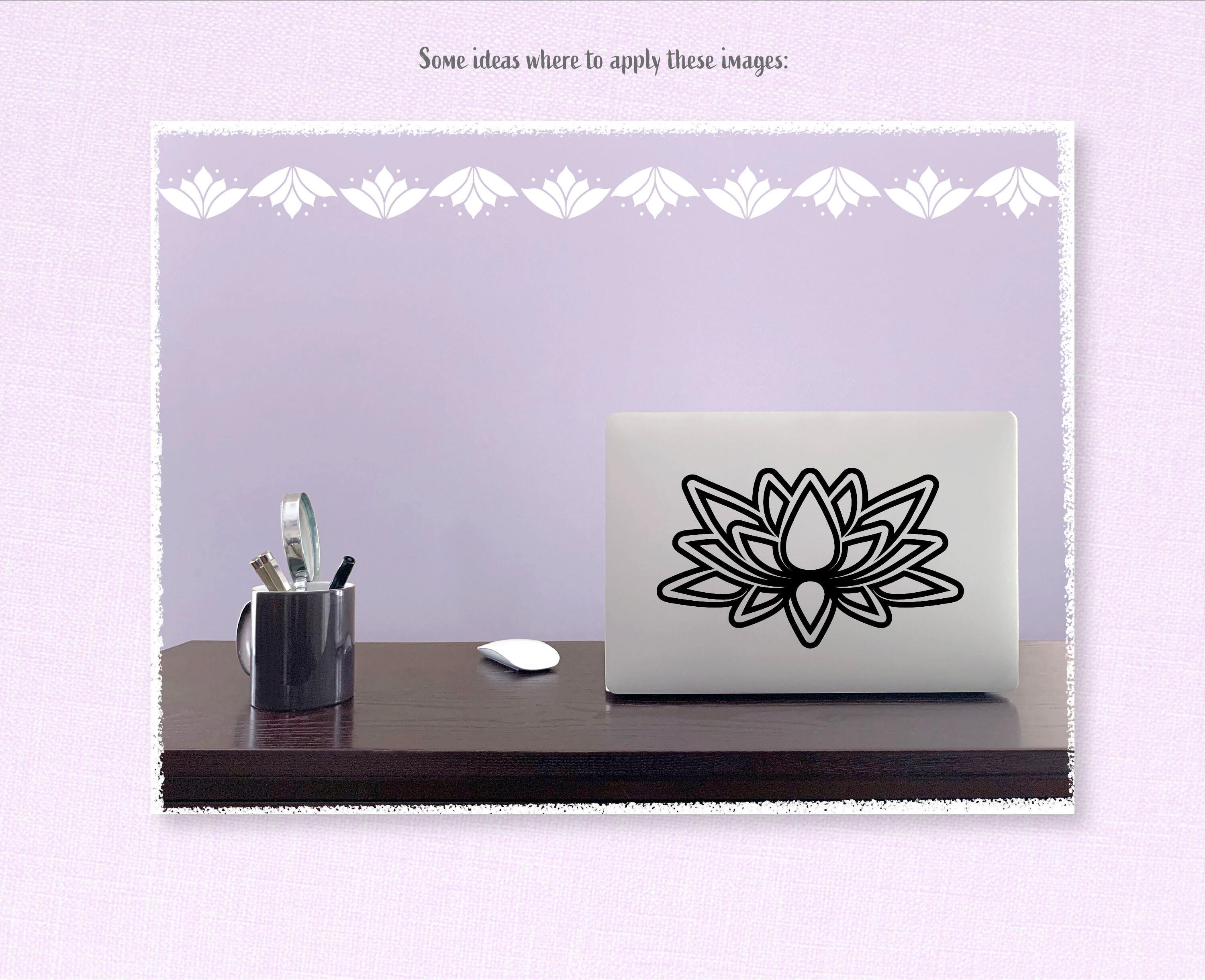 Lotus Flower Bundle Svg Yoga Digital Cut File for Cricut | Etsy