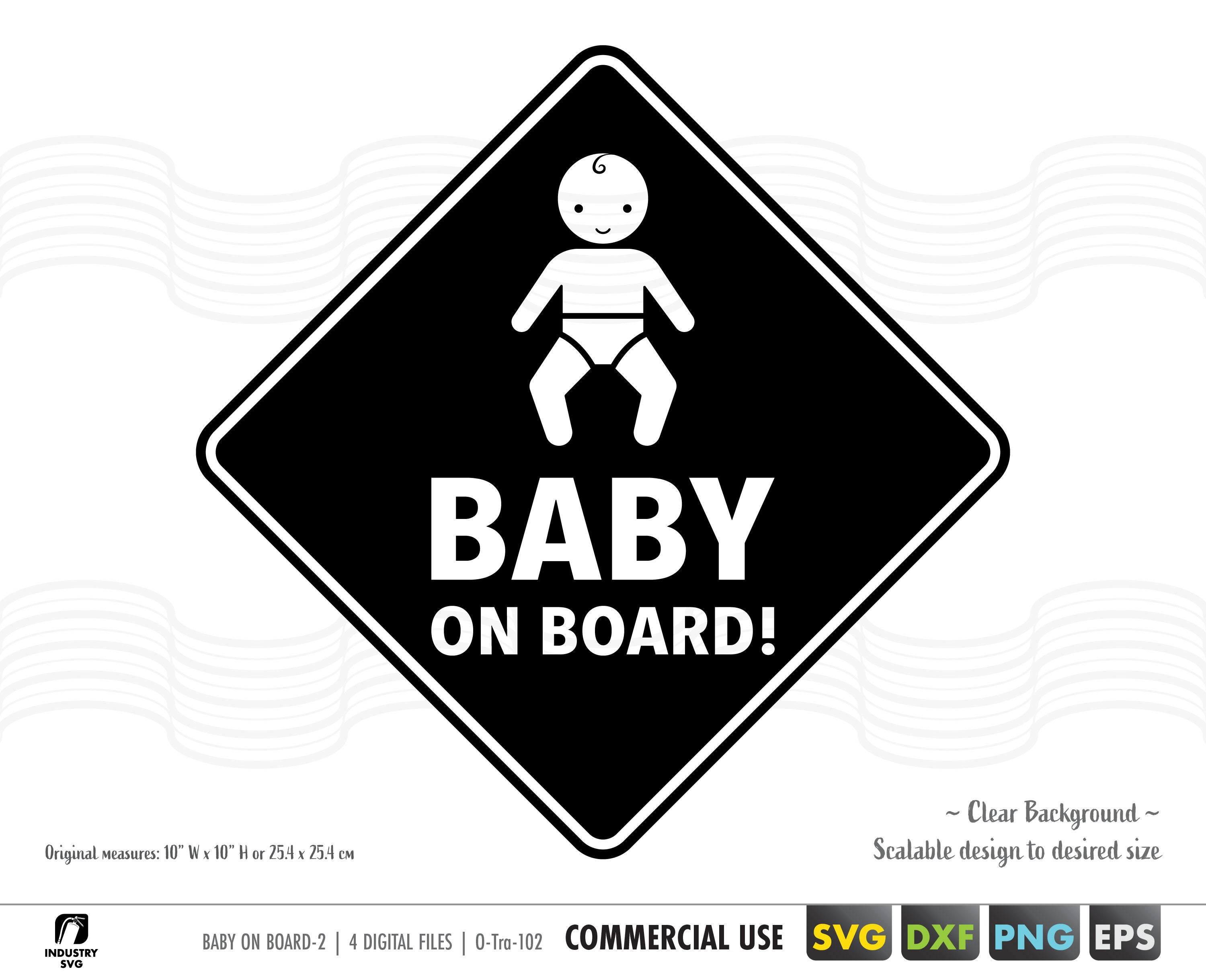 Baby on Board SVG Baby on Board Car Decal Bumper Sticker - Etsy