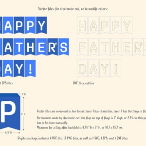 Printable Father’s Day Banner Pdf, Happy Father’s Day Banner, Instant ...