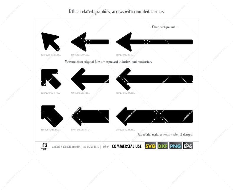 Basic Arrows Svg Simple Arrows Svg Arrows Clipart Arrows - Etsy