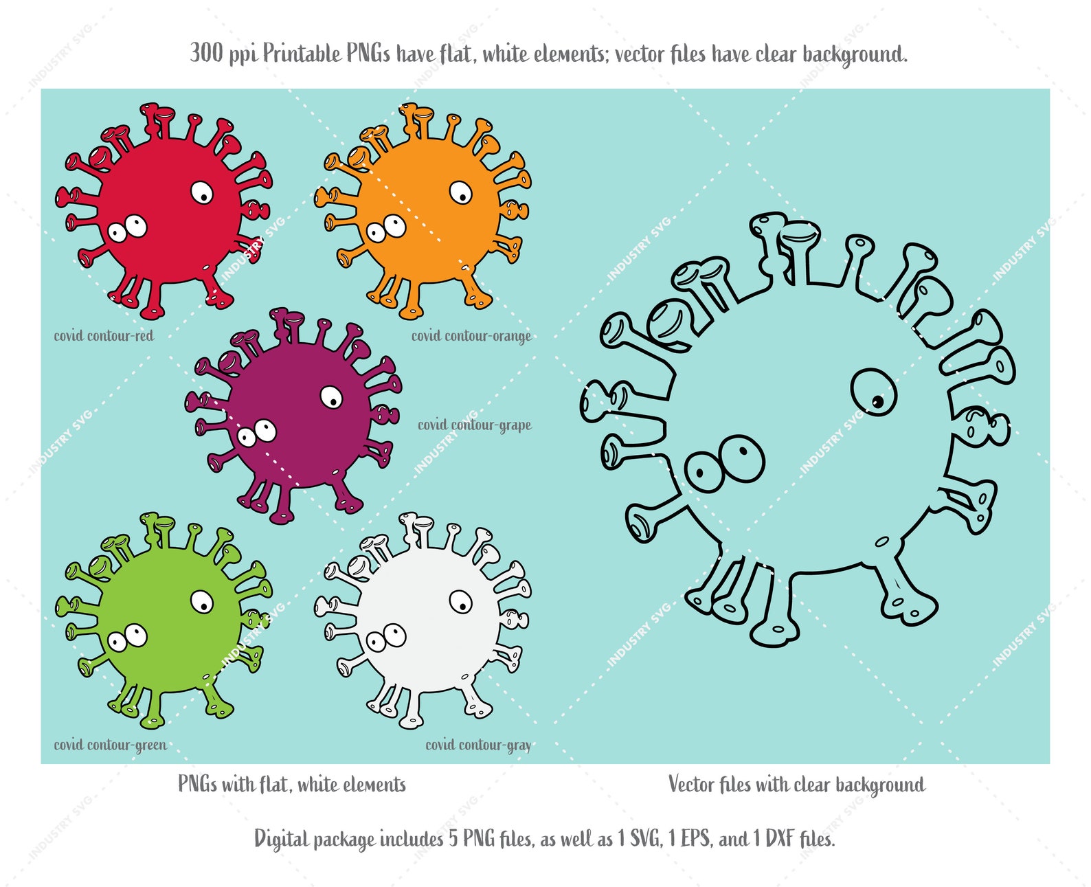 Virus svg cute virus svg germs svg virus sublimation virus | Etsy