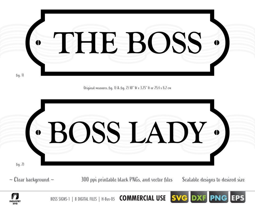 Boss Lady Svg Sign, Boss Clipart, Printable Png Boss Sign for Business ...