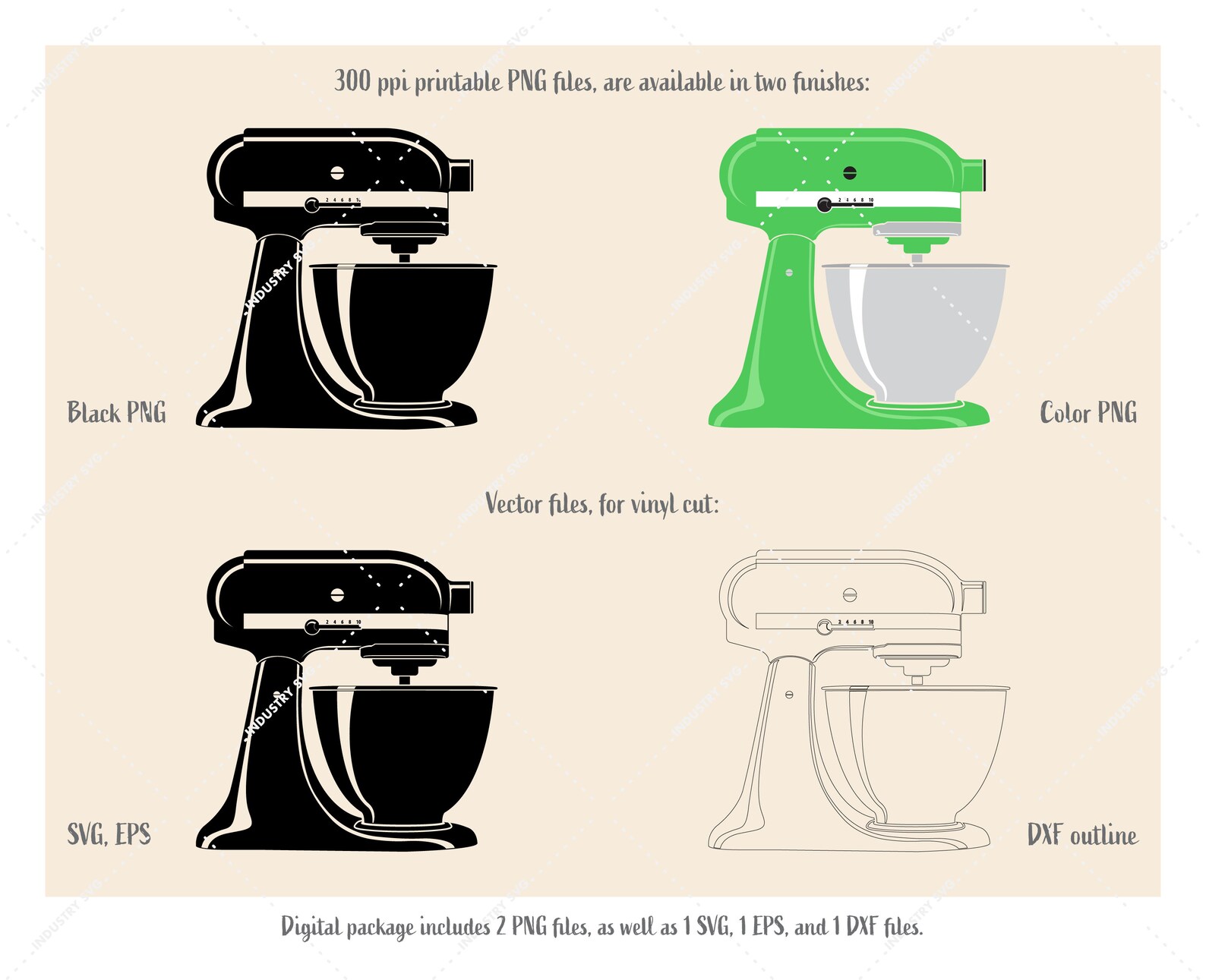Stand Mixer Svg Baking Utensils Clipart Kitchen Electric - Etsy