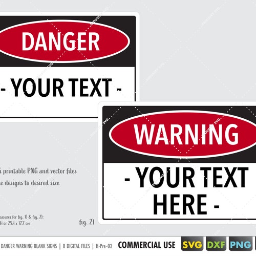 Danger Sign Svg Warning Sign Svg Danger Warning Sign Cut - Etsy Australia