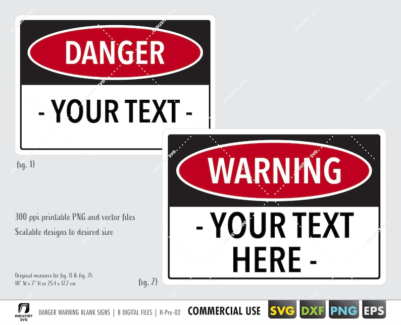 Danger Sign Svg, Warning Sign Svg, Danger Warning Sign Cut Files ...