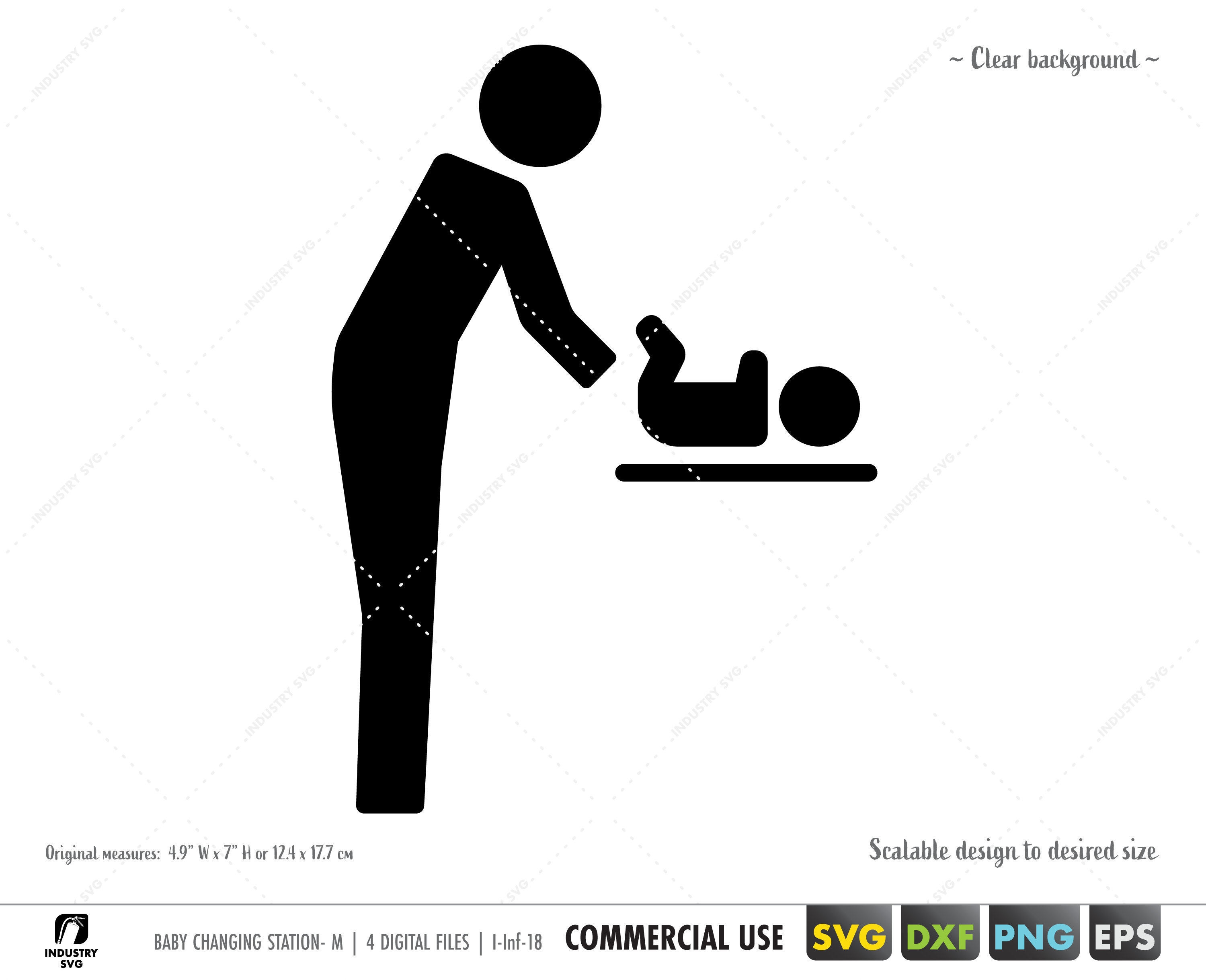 Baby Changing Station Symbol Baby Change Room Blue Sign – New Signs