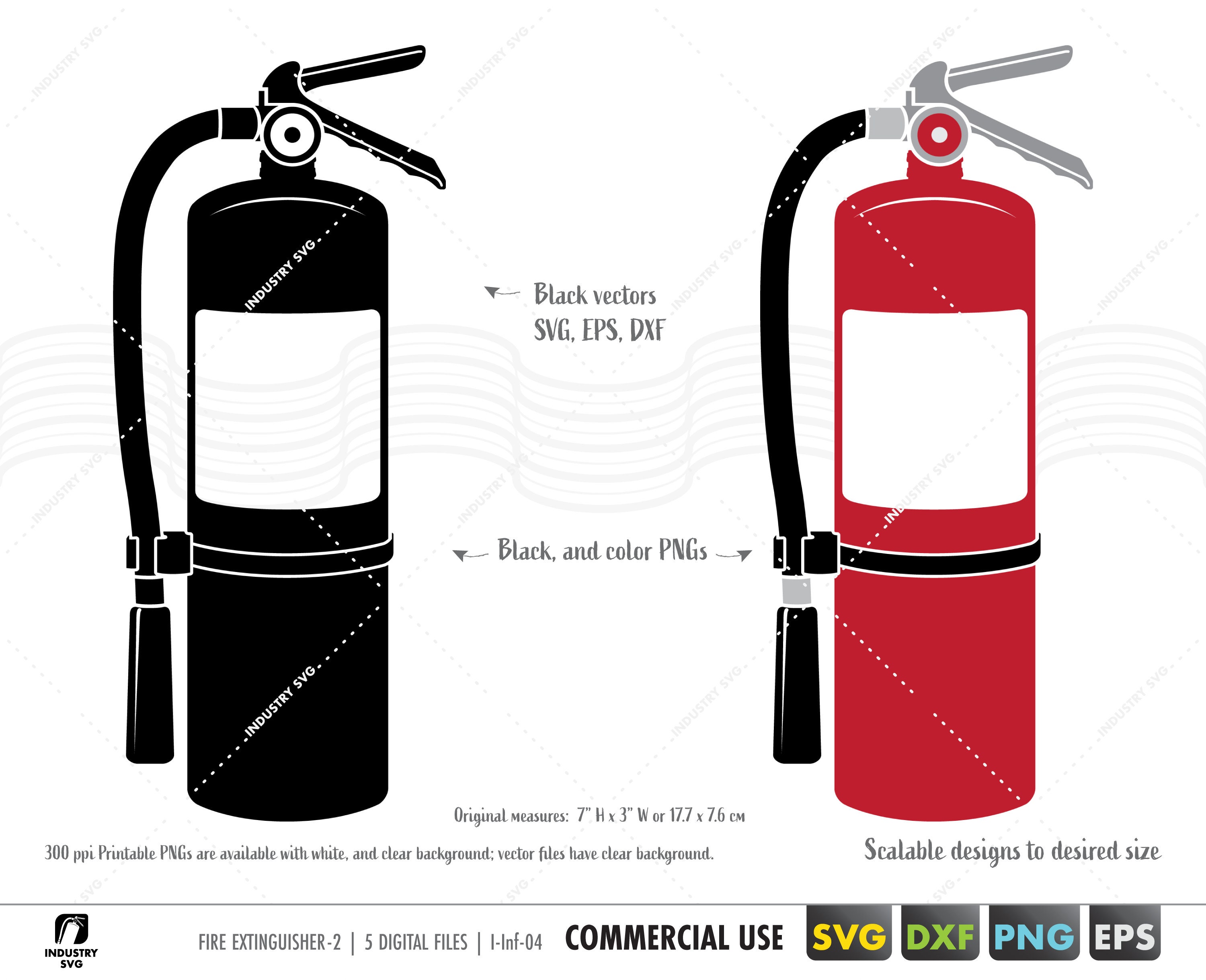 Fire extinguisher svg printable fire extinguisher png | Etsy