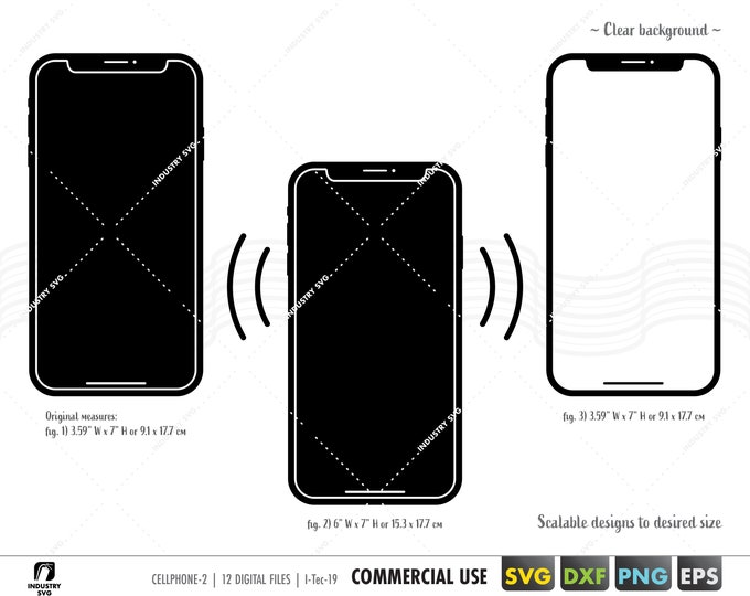Smart Phone SVG Digital Download - Cell Phone SVG Instant Download ...