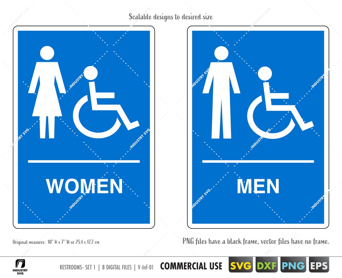 Restroom Sign Svg, Restroom Svg, Bathroom Sign Svg, Bathroom Icon ...
